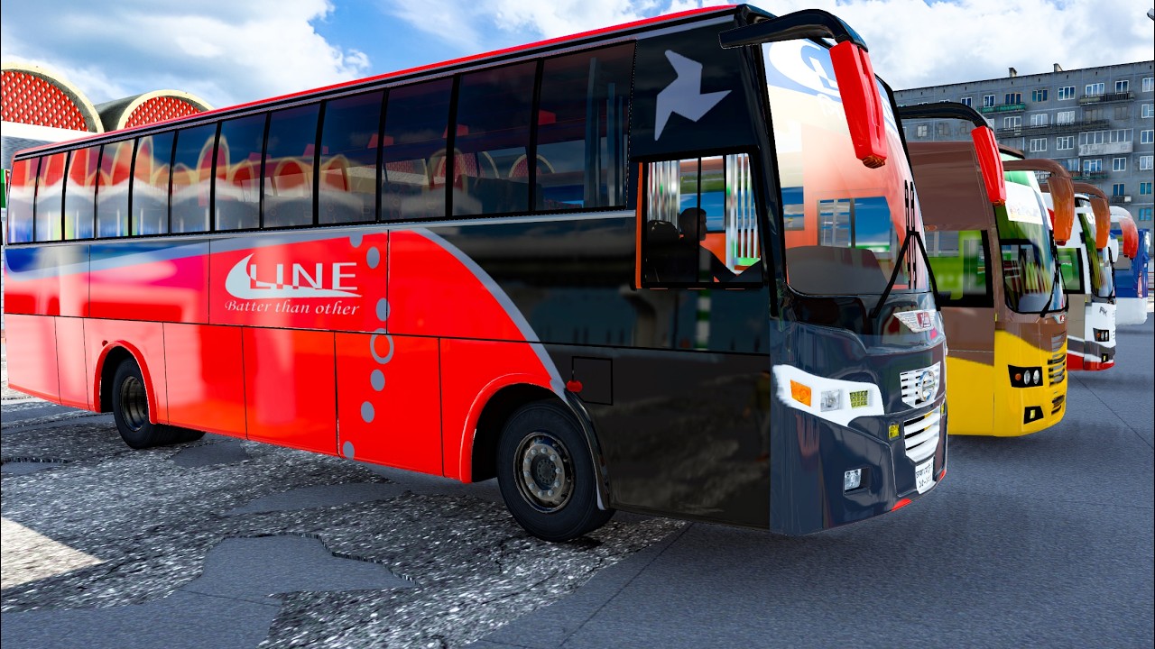 #routerequest by saifulnetro DHAKA - PABNA C - LINE HINO AK1J NO AC BUS ...