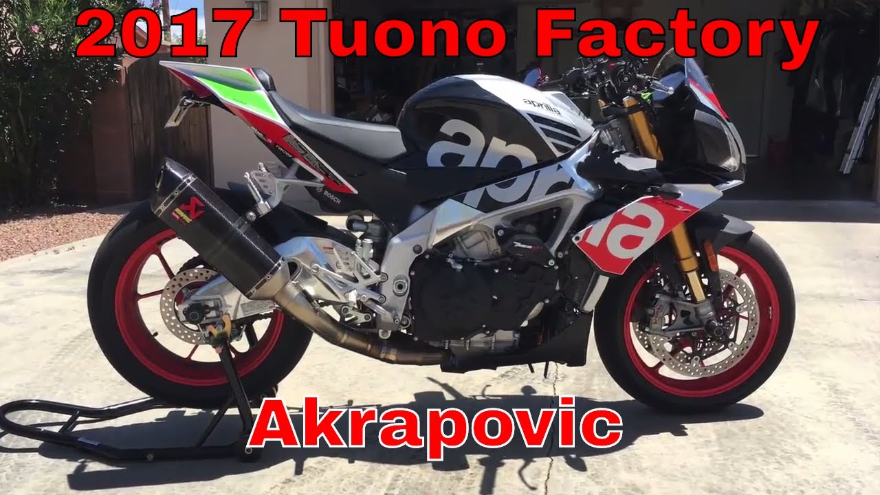 2017 Tuono Factory Akrapovic in the Mountains - YouTube
