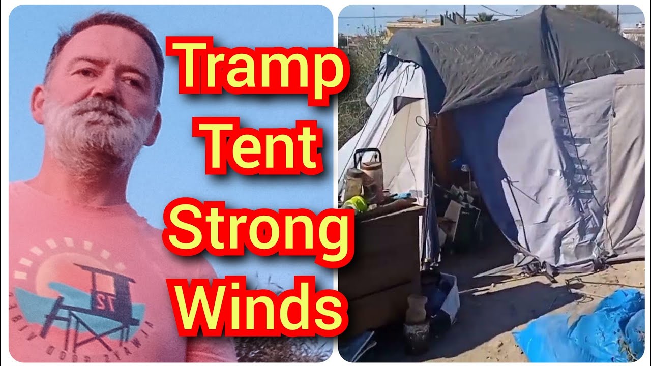 Torrevieja Tramp And Sunday Morning Strong Winds - YouTube