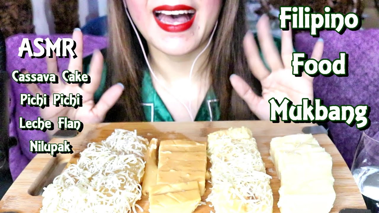 Eating Filipino Food Cassava Cake | PichiPichi | ASMR | HungryBuny ...