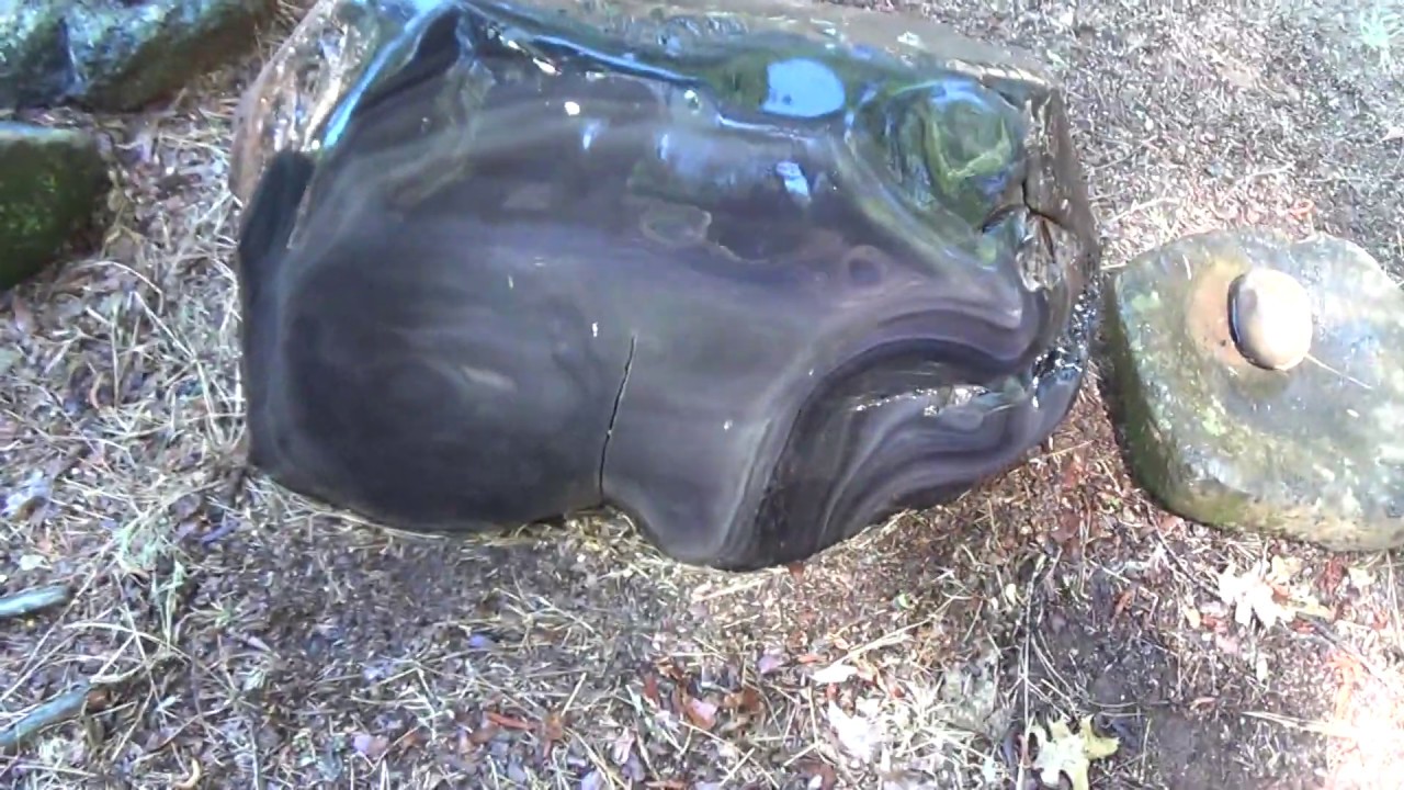 Giant Rainbow Obsidian Boulders Lassen Creek, & Davis Creek. - YouTube