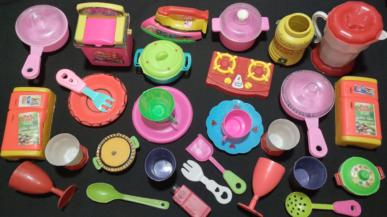 ASMR satisfying with unboxing hello kitty kitchen set ASMR || Miniature ...