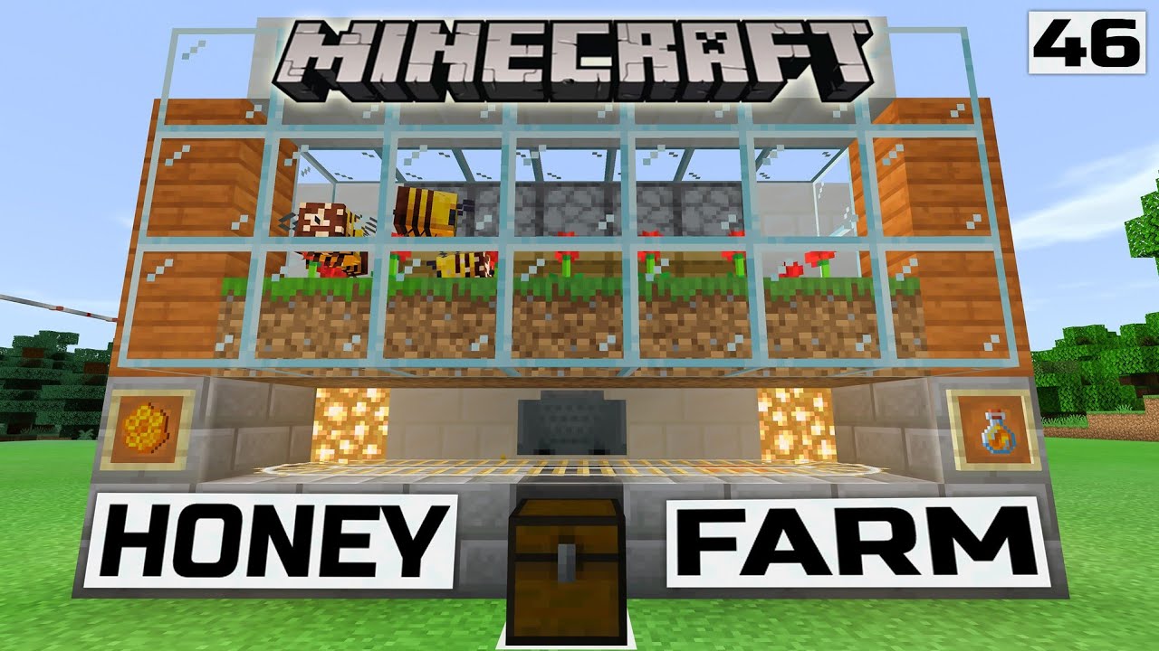 MINECRAFT : MAKING HONEY FARM FOR UNLIMITED HONEYCOMB & HONEY | EPISODE ...