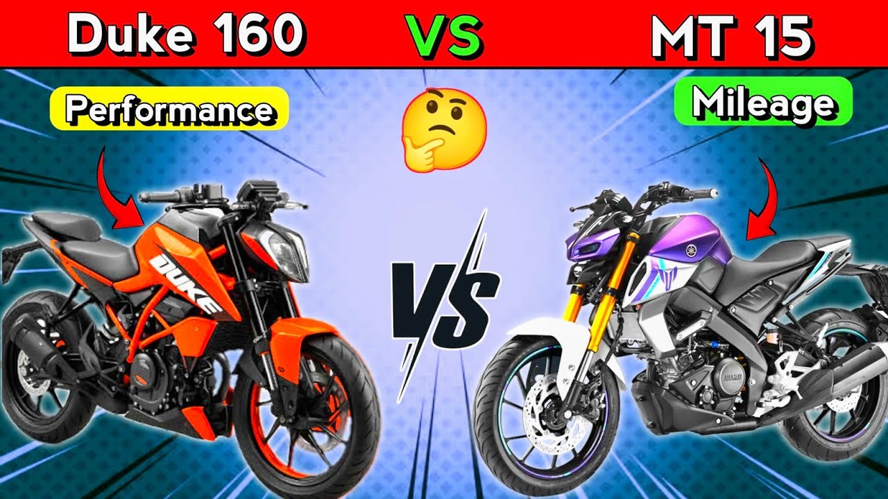 KTM Duke 160 vs Yamaha MT 15 Full Comparison 2025 | Rider By SKF - YouTube