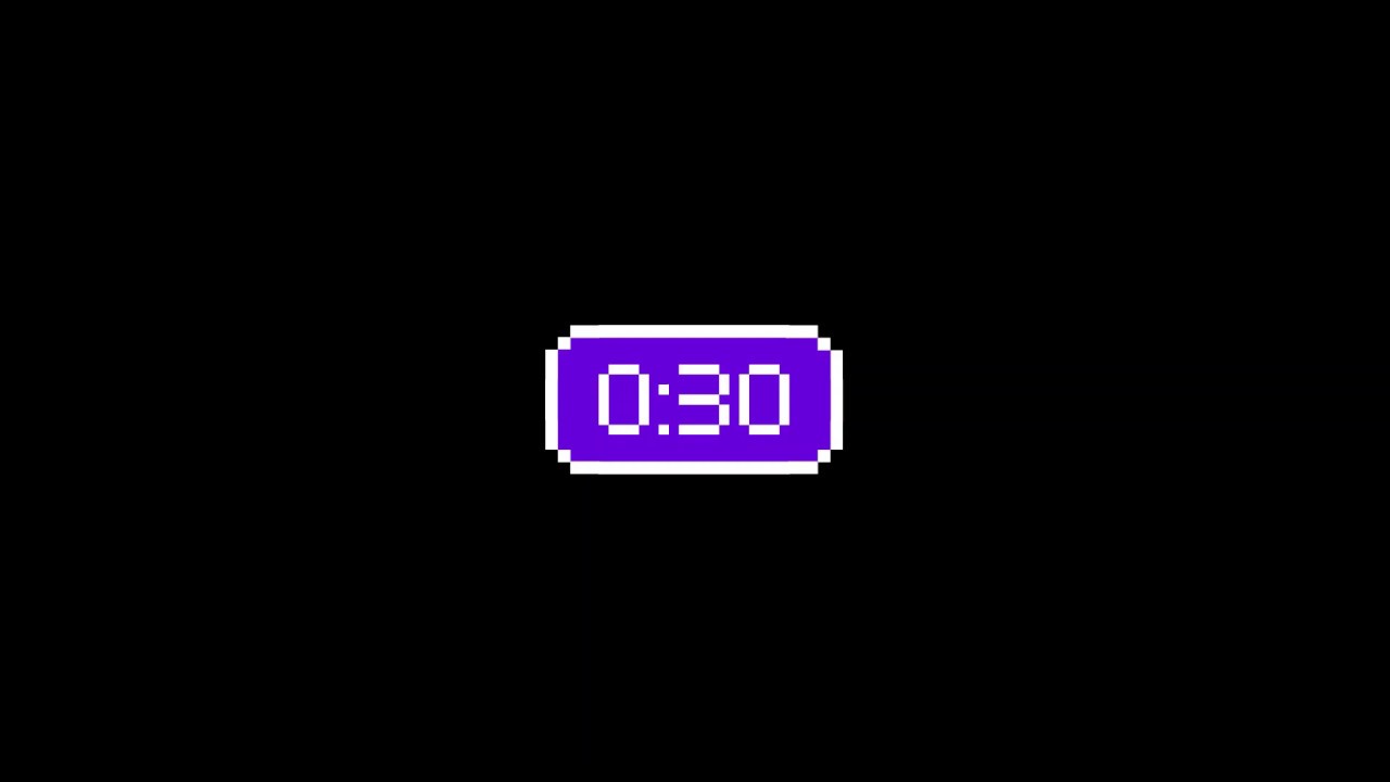 30 Second Retro Pixel Digital Timer Alarm - YouTube