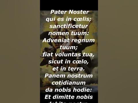 Pater Noster / Our Father in Latin #catholicprayer #catholic #prayer # ...