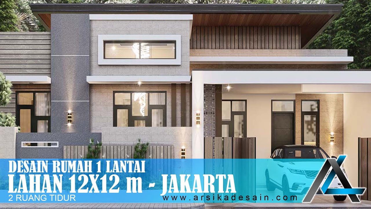 DESAIN RUMAH 12 X 12 meter I JAKARTA – DESAIN RUMAH KONTEMPORER# ...