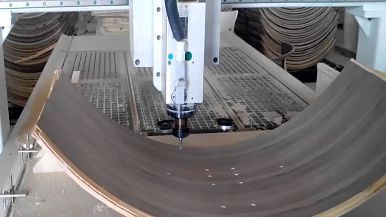 4 axis CNC machine - YouTube
