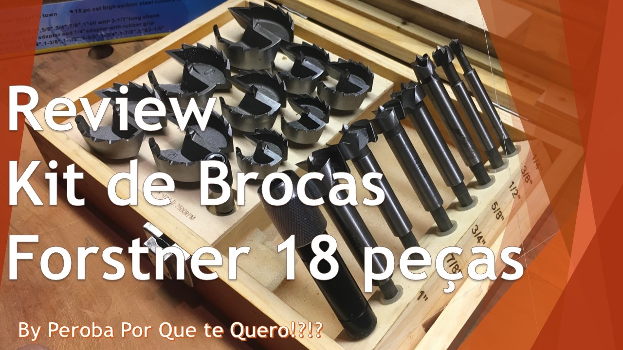 Review Kit de Brocas Forstner 18 peças - YouTube