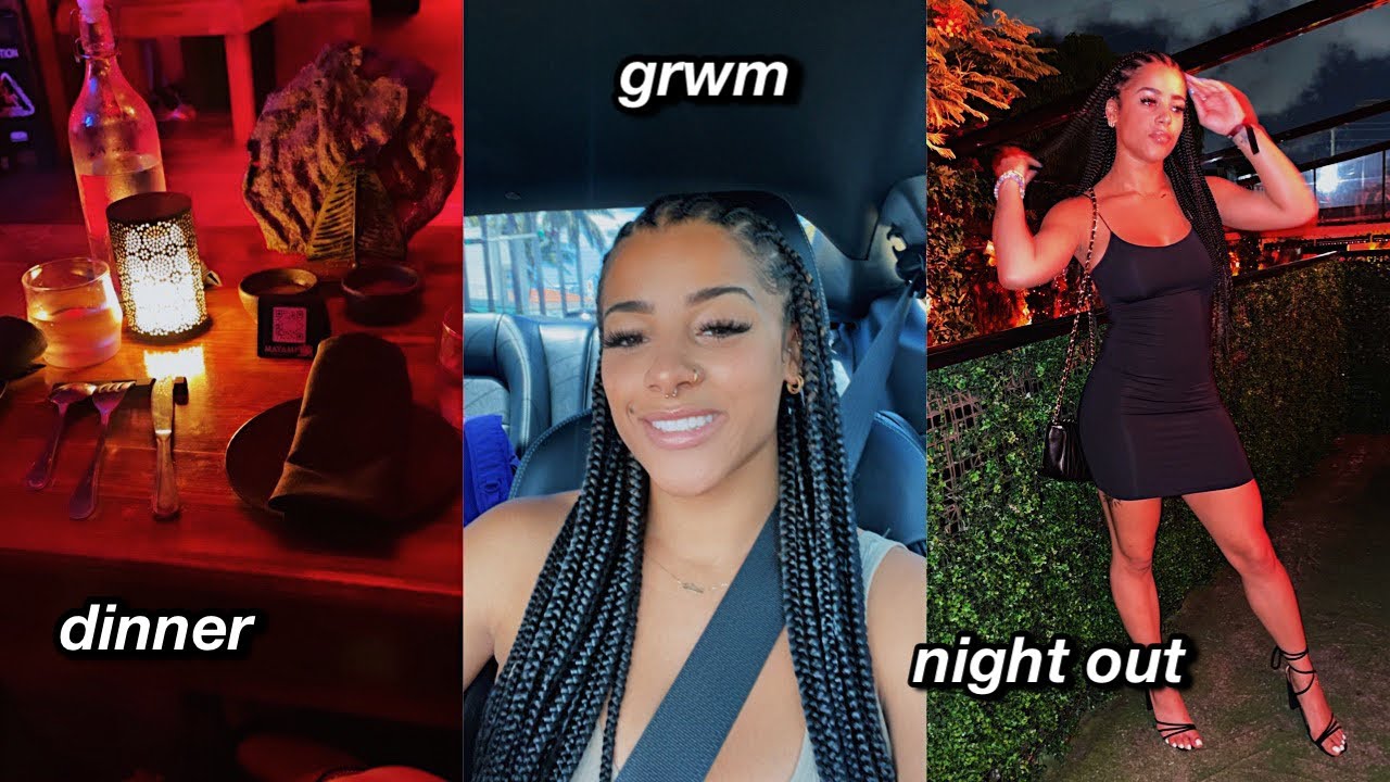 vlog: get ready w/ me + spend a night with us in miami! | Azlia ...