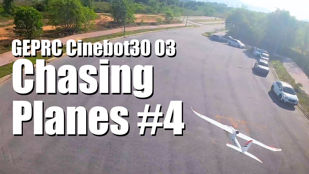 GEPRC Cinebot30 O3: Chasing Planes #4 ft @flypil's Glider (4K) - YouTube