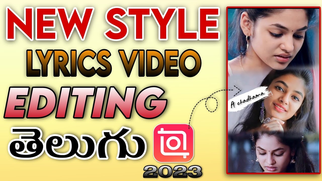 new style lyrical video editing in telugu 2023 🔥😍|| inshot tutorial ...