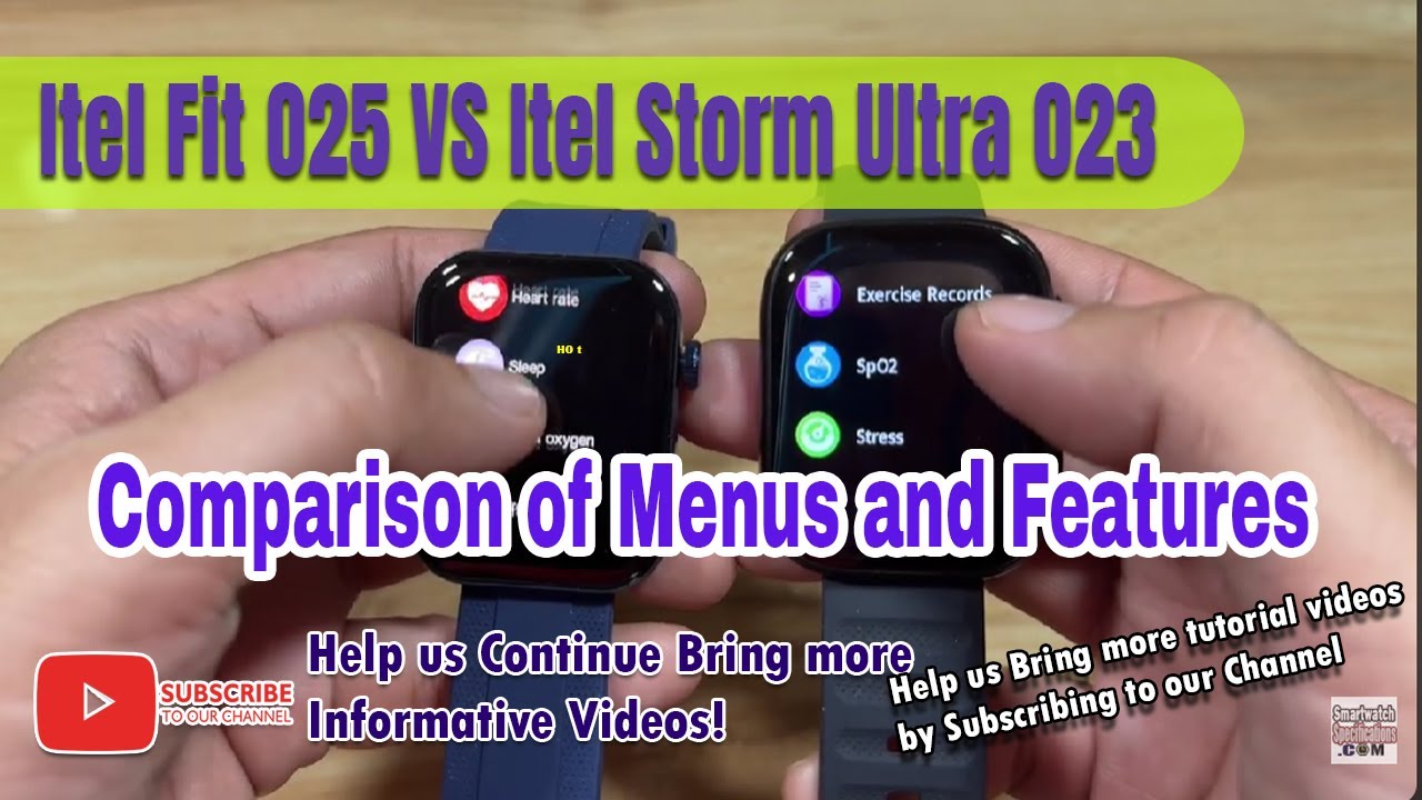 Itel Fit O25 Smartwatch VS Itel Storm Ultra O23 Smartwatch- Comparison ...