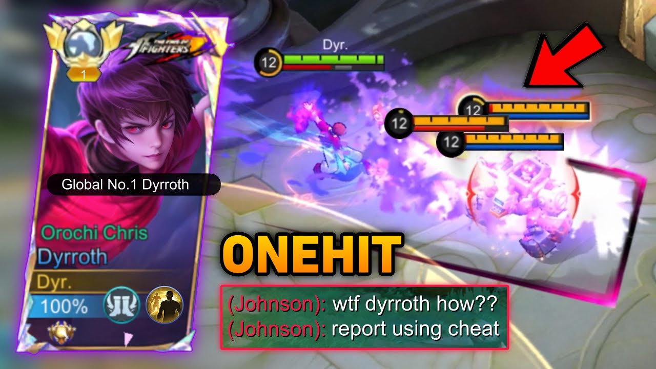 WTF DAMAGE…☠️ THIS DYRROTH BEST 1 HIT BUILD 2024 IS BROKEN!! (build and ...