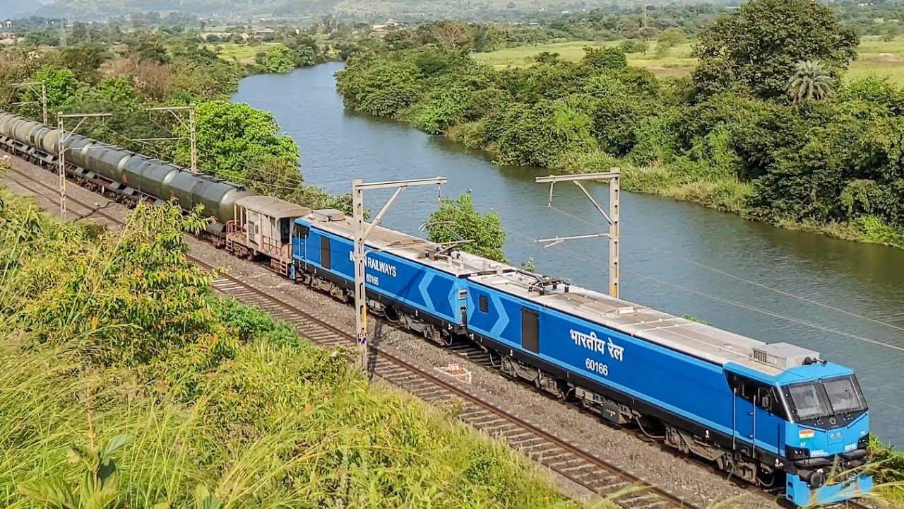 India's Most Powerful Goods Locomotive "ALSTOM" WAG12B besides ...