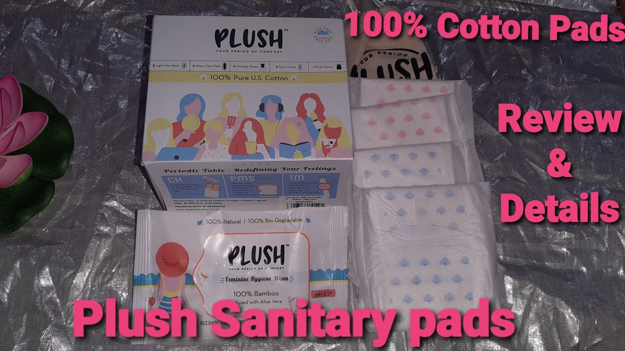 Plush 100% Cotton Sanitary Pads || Complete Period Box ||Review and ...