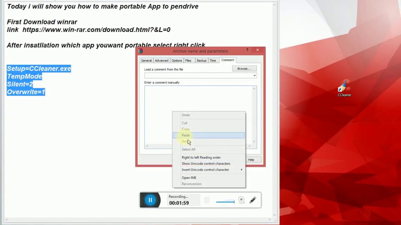 How To Make portable App to Pen drive Without Any Software - YouTube
