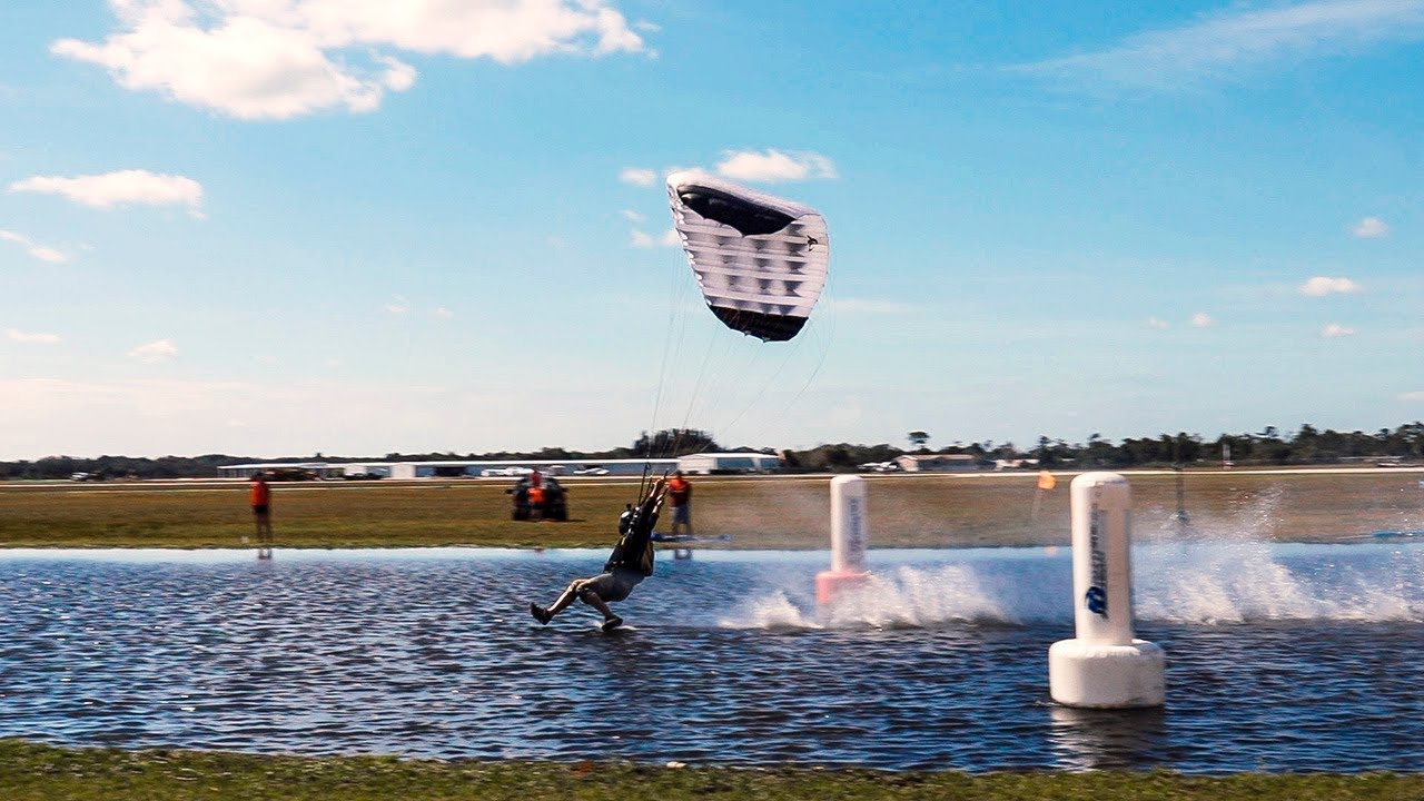 FLCPA Canopy Pilots Swoop the Pond | We Hit the Beach - YouTube