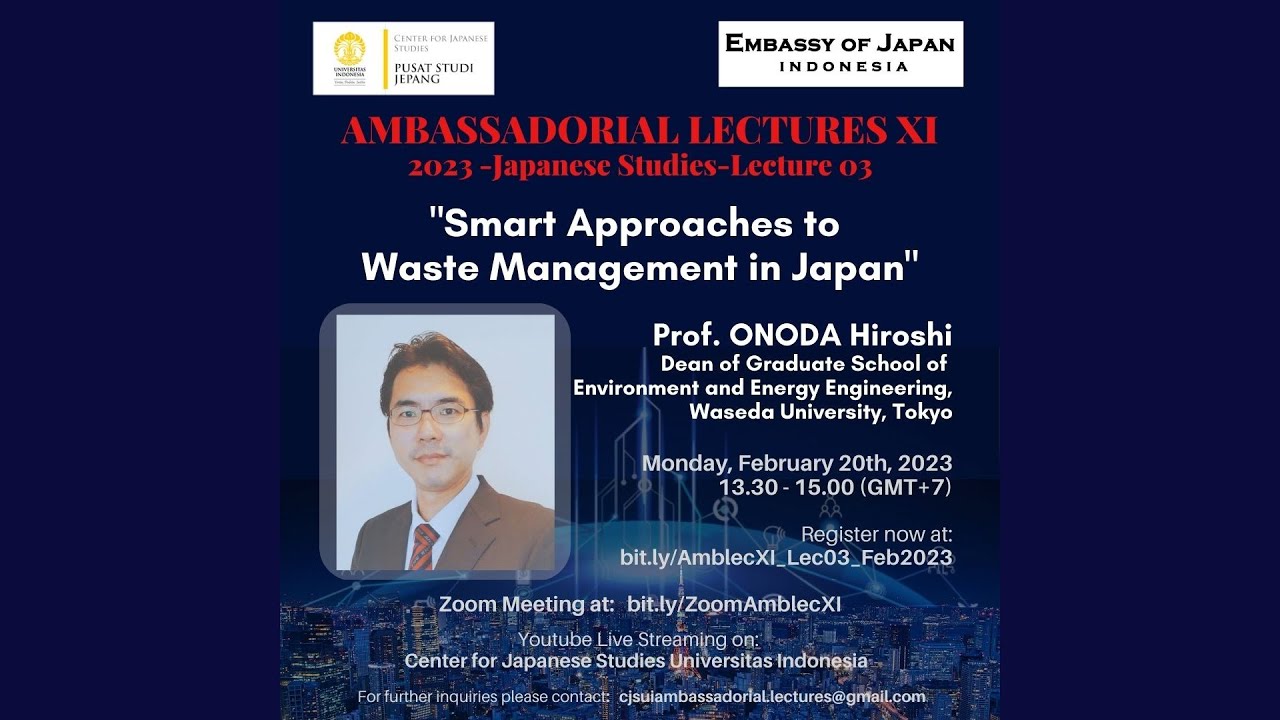 The Ambassadorial Lecture Series on Japanese Studies XI/2023 - Lecture ...