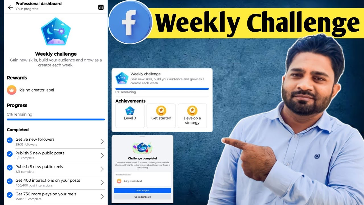 Facebook weekly challenge kaise complete karen | Facebook monetization ...