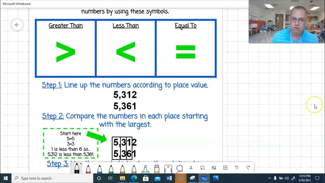 TEKS: 3.2D Compare and Order Whole Numbers - YouTube