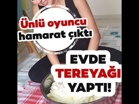 İpek Tanrıyar hamarat çıktı Ünlü oyuncu evde tereyağı yaptı
