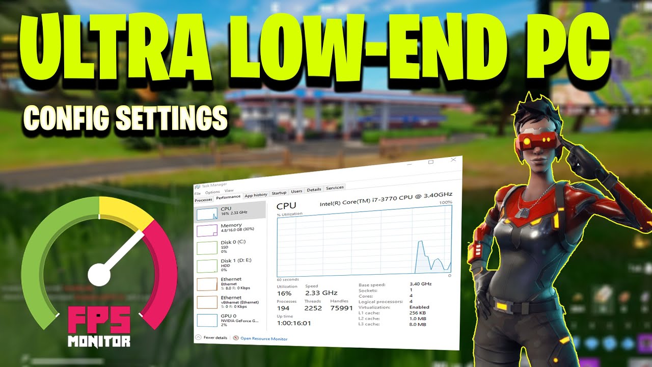How To Fortnite FPS Boost ULTRA LOW END PCs (LAPTOPS) & Get Maximum FPS ...