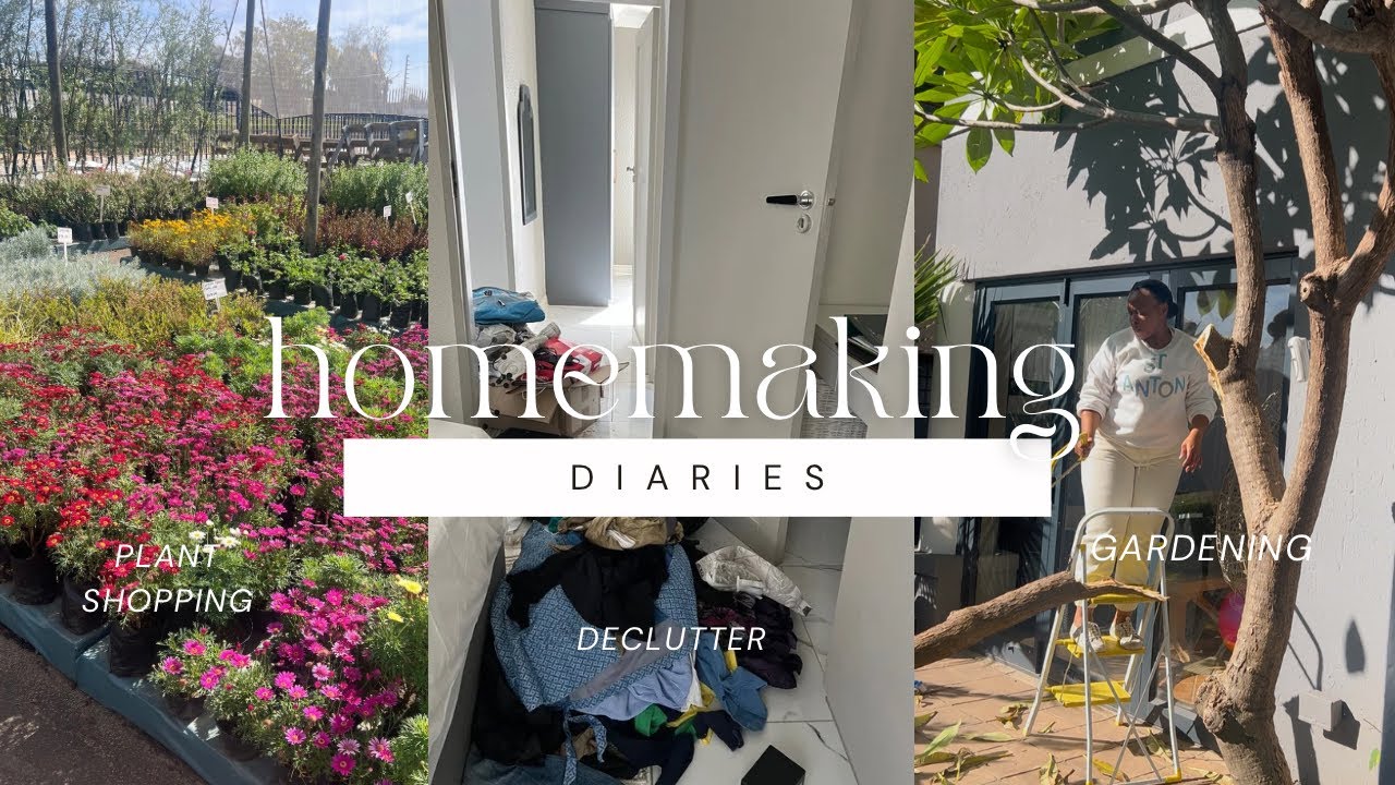 TAKING CARE OF HOME. DECLUTTERING, CUTTING TREES, BATCH COOKING. # ...