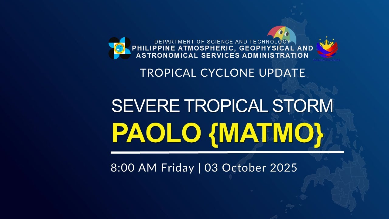 Press Briefing: Severe Tropical Storm "PAOLO" {MATMO} at 8:00 AM ...