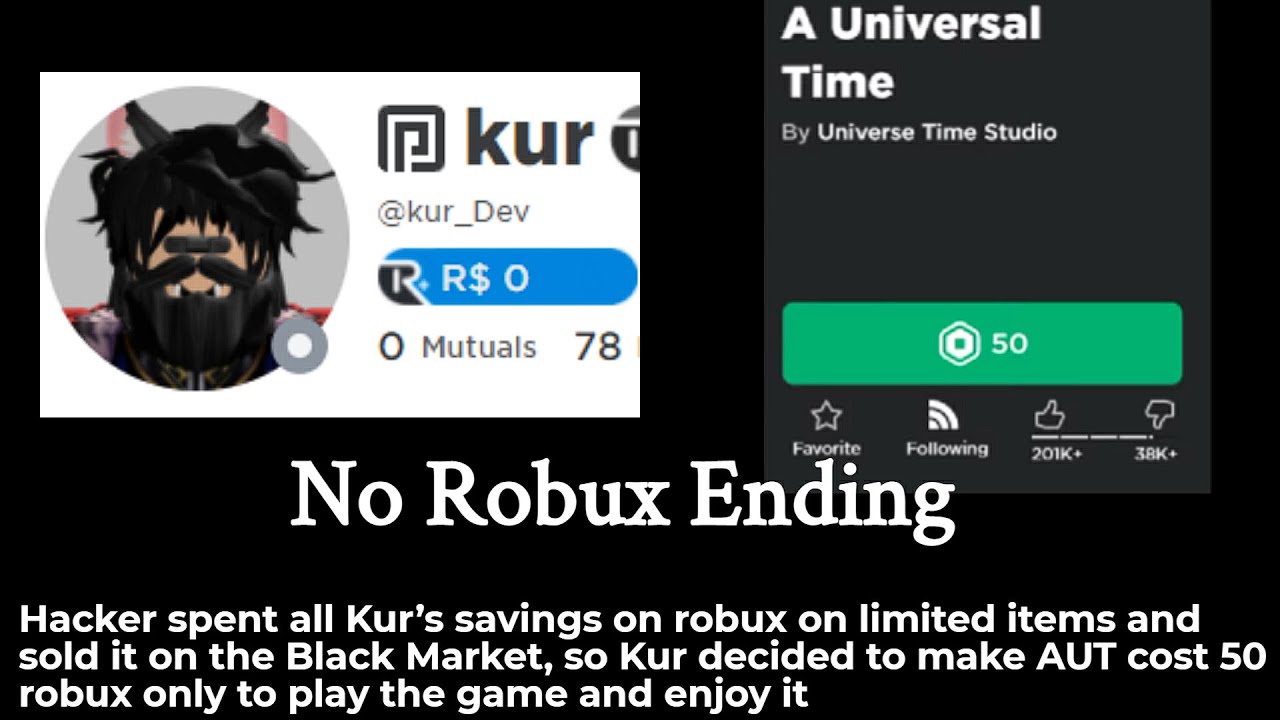 ( AUT ) Kur Roblox account all endings - YouTube