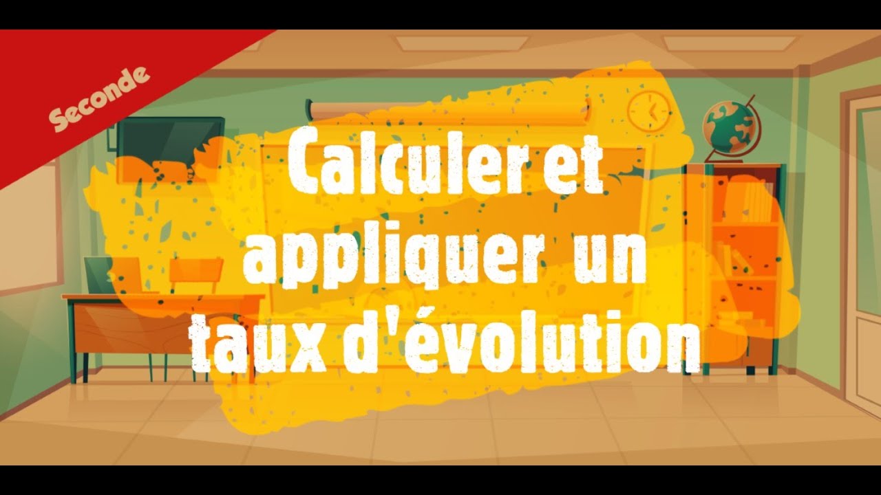 Calculer et appliquer un taux d'évolution - YouTube