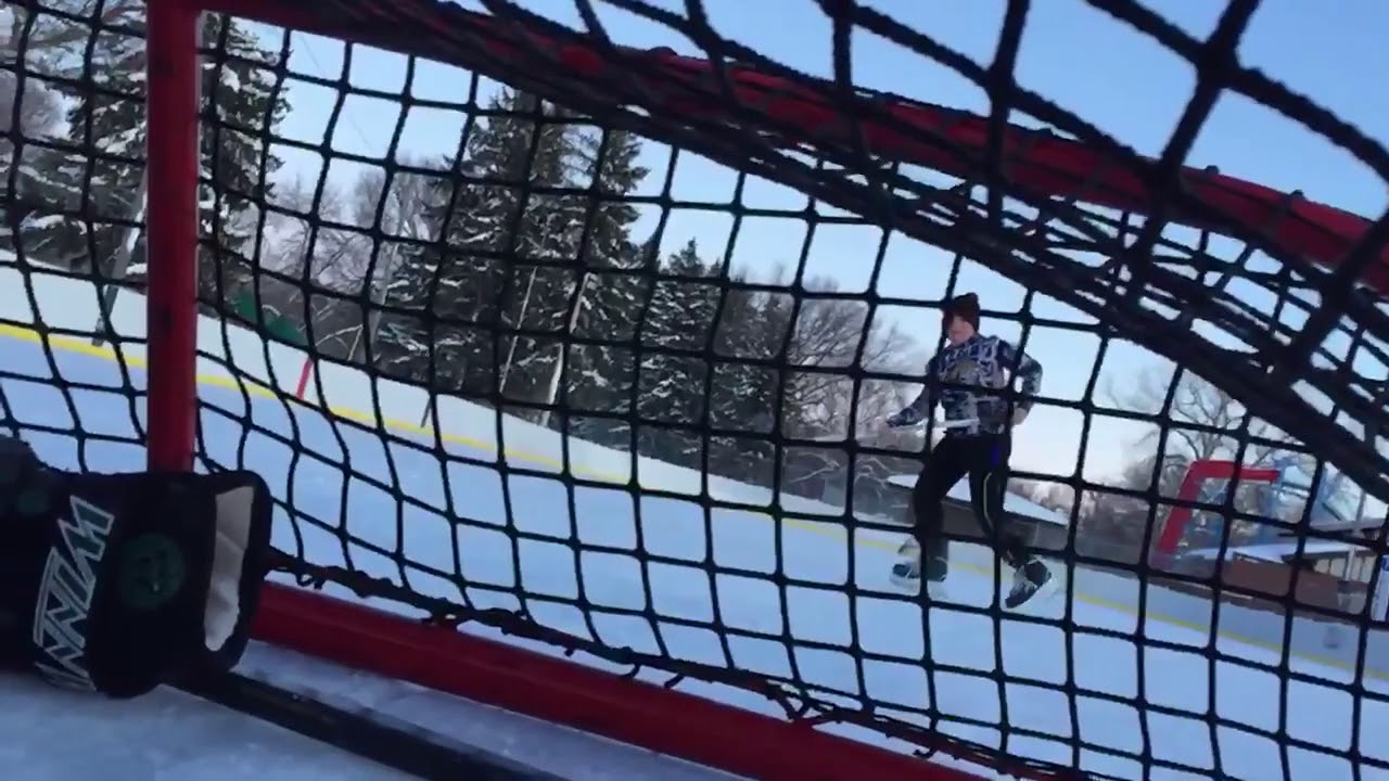 Slow mo of ma slapshot coming at you - YouTube