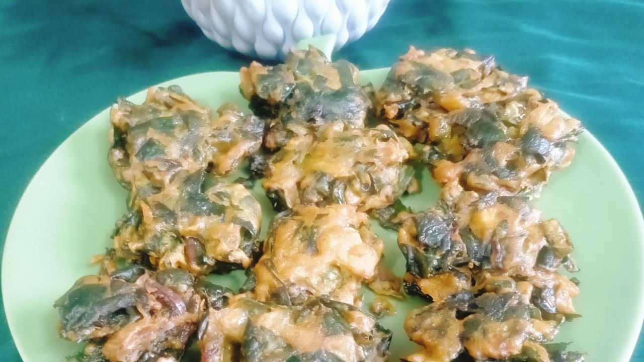 Puishaker pakora recipe|পুইশাকের পাকোড়া রেসিপি |মজাদার পুইশাকের ...