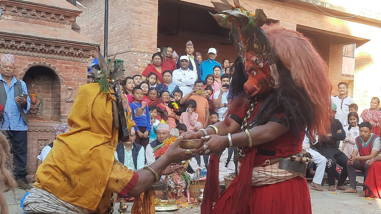 Thecho jatra / Navadurga jatra / Sunakothi jatra 2080/07/08 - YouTube