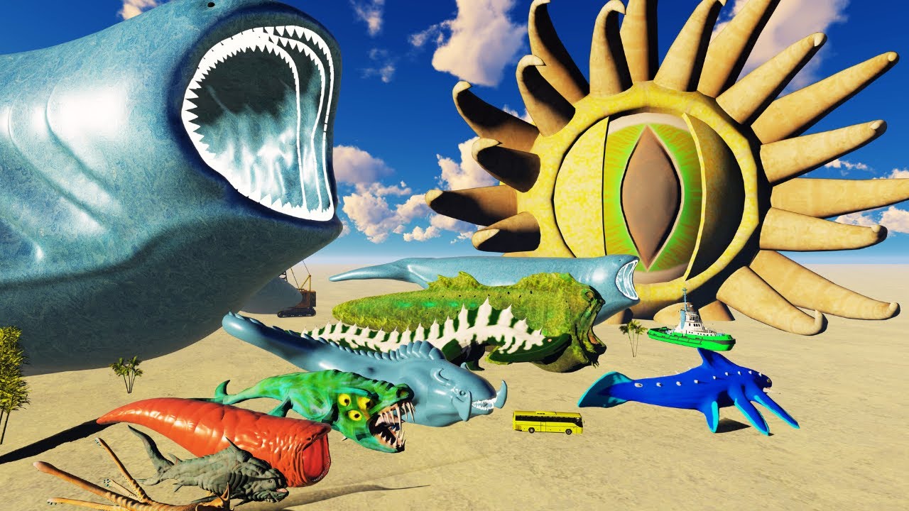 Biggest Sea Creatures SIZE Comparison || Prehistoric Sea Creatures SIZE ...