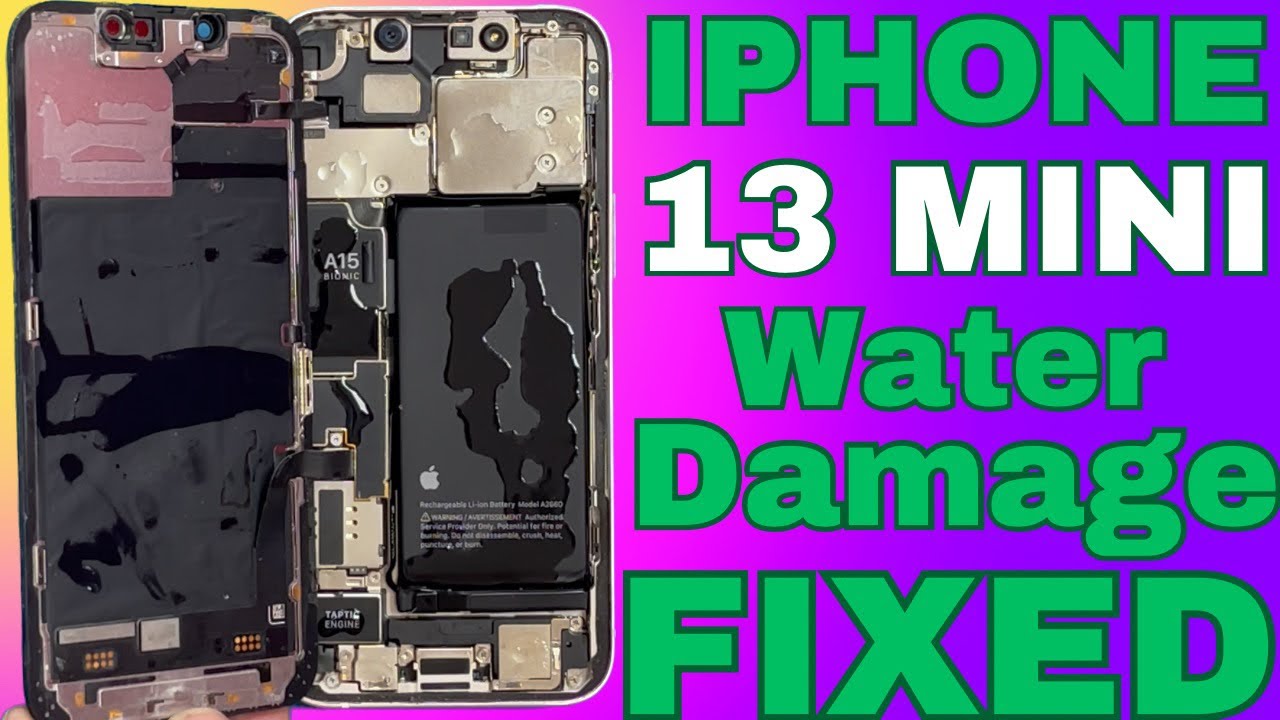 How to fix iPhone 13 mini water damage repair, iPhone 13 mini teardown ...