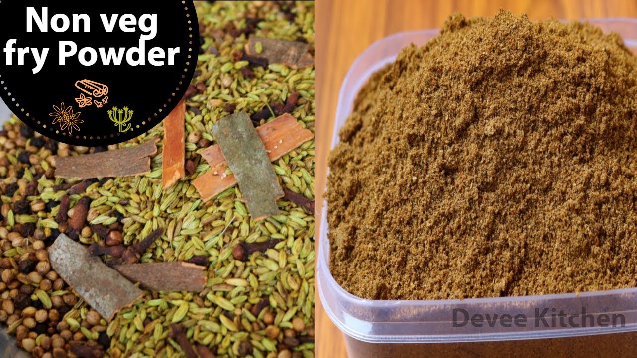How to make Non veg Fry Masala Powder || Non Veg fry Powder preparation ...