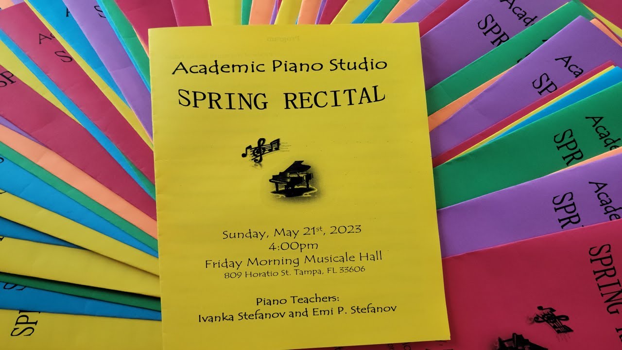 Academic Piano Studio Spring Recital 2023 - YouTube