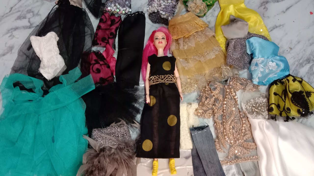 CUTE AND EASY DIY|Doll Denim Jacket Easy Sew And Cutting|Doll dress ...