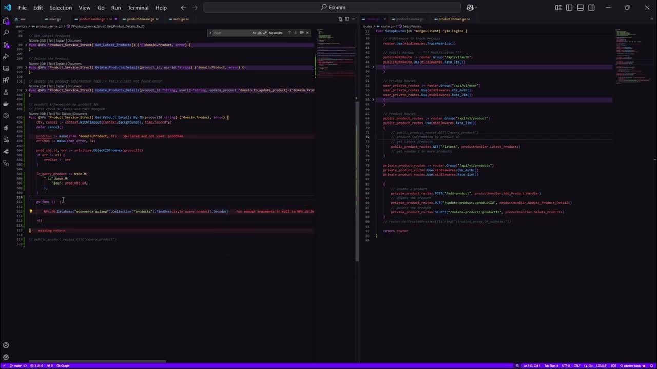 Golang Gin E-commerce API - Chapeter 7 - Products & Carts | Redis & MongoDB - YouTube