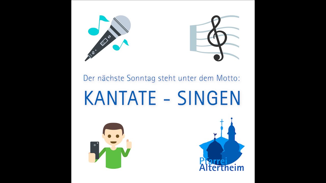 Gemeinsamer Kanon zu Kantate / Anleitung zur Aufnahme - YouTube