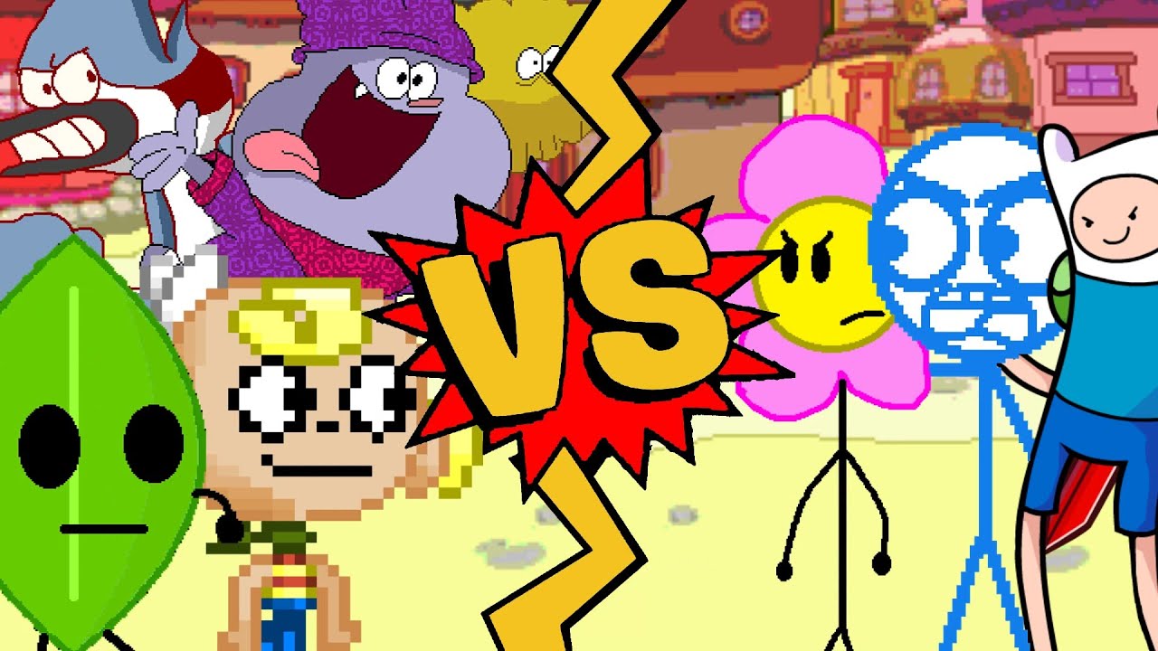 M.U.G.E.N Battles | Leafy/Mordecai/Chowder/Flapjack vs Finn/Flower/Blue ...
