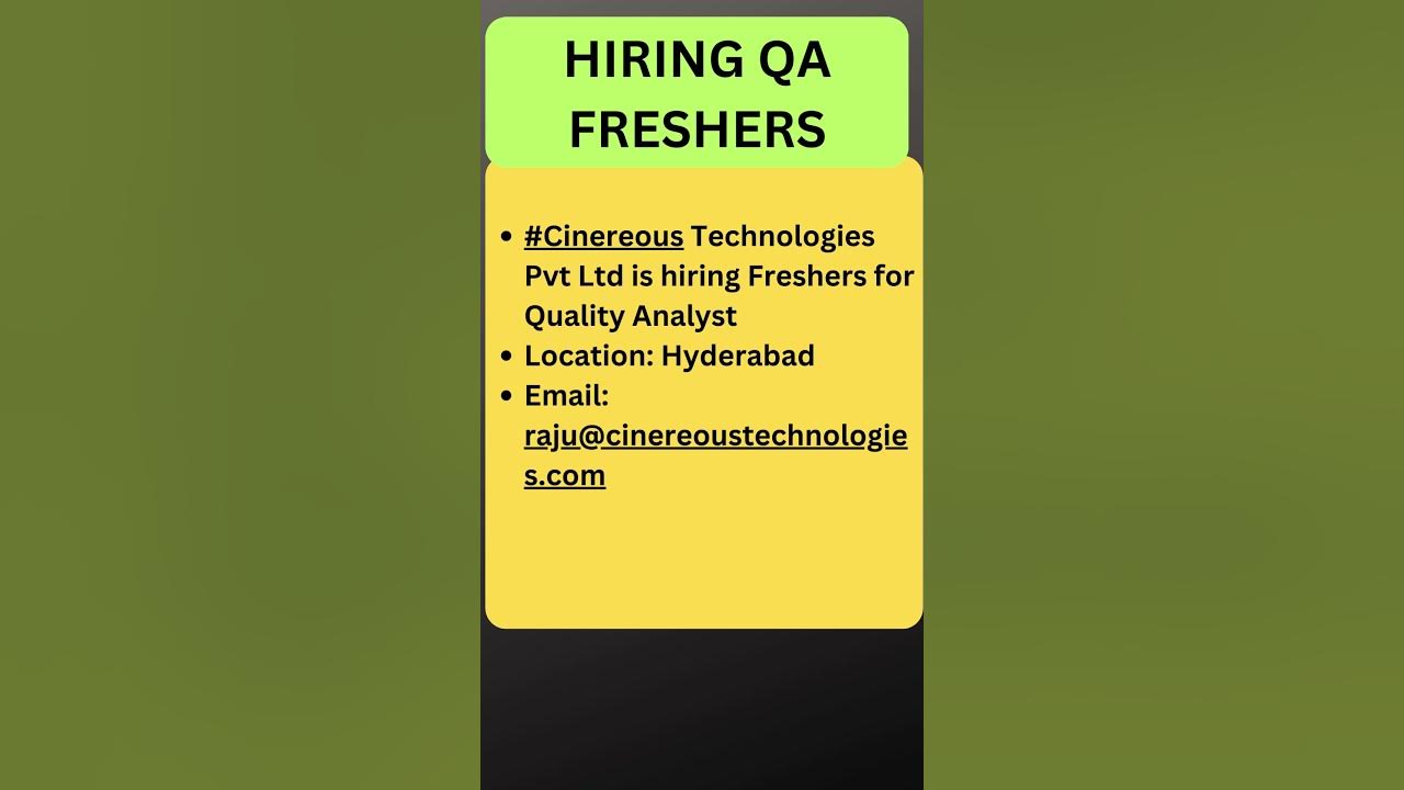 Testing Jobs Fresher Jobs Qa Jobs Testingjobs Youtube