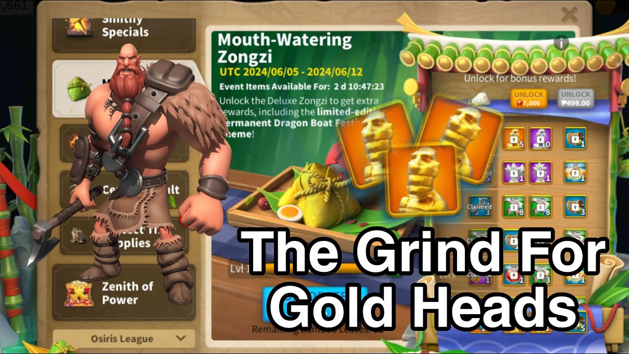 7K Gem Event Grind For Gold Heads! | Rise of Kingdoms - YouTube