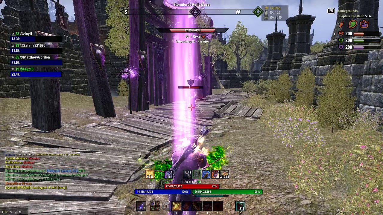 Rookie ESO PVP Sniping Stamblade (vamp) - YouTube