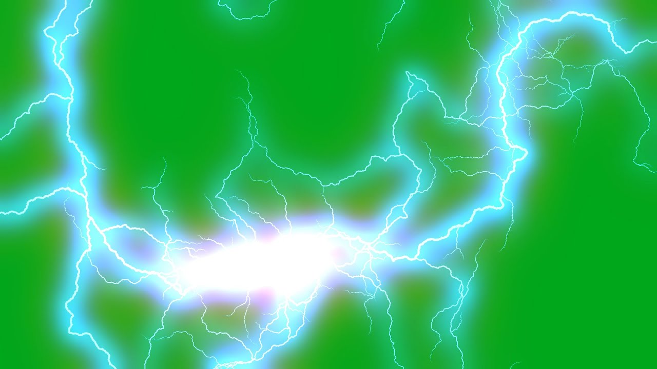 Blue Lighting Zap Green Screen - YouTube