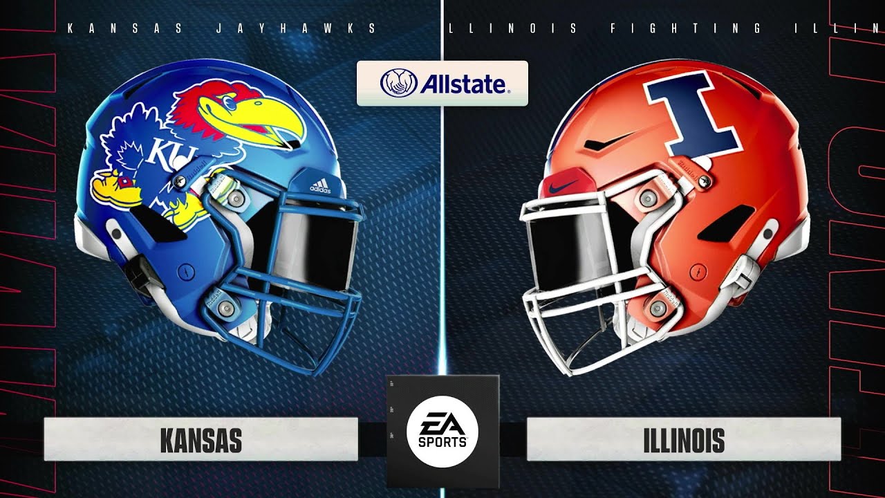 Kansas Jayhawks @ Illinois Fighting Illini - Full Game Simulation ...