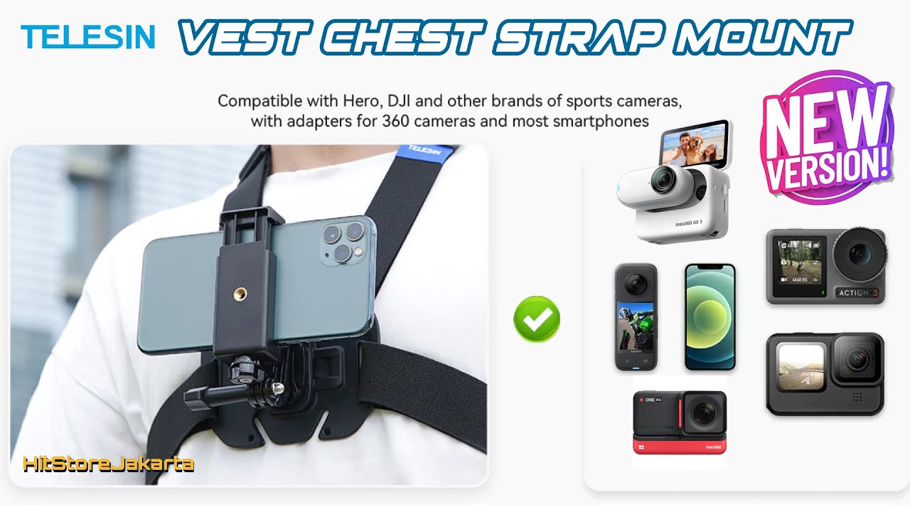 NEW Vest Chest Strap Mount From Telesin . - YouTube