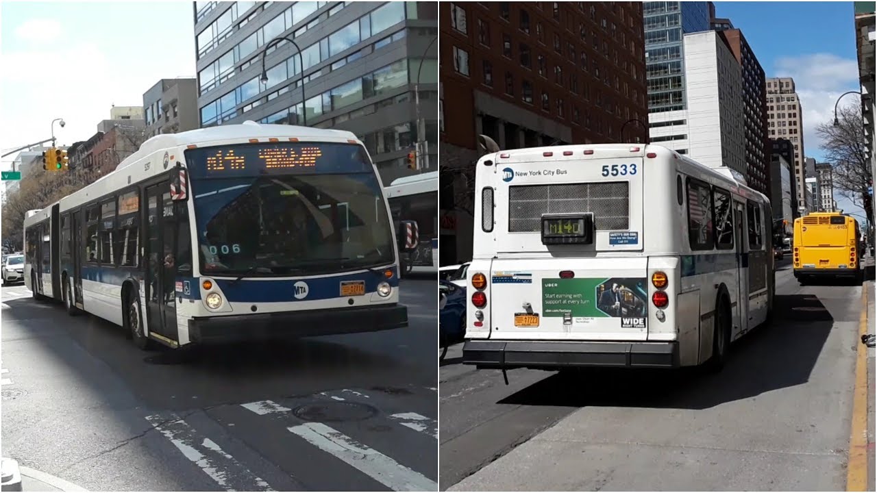 MTA: NovaBus LFSA [5297]|New Flyer XD60|D60HF [6103]/[5533] M14A/M14D ...