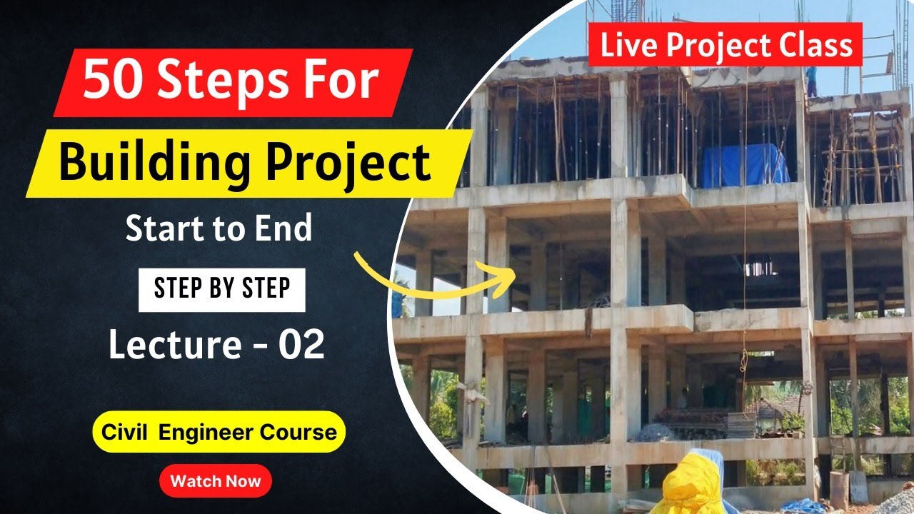 50 Steps for Building Project Start to End 2022 l Best Site Engineer ...